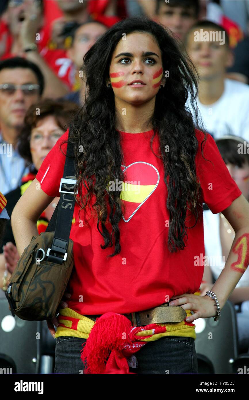 ACTRACTIVE SPANISH FAN GERMANY V SPAIN ERNST-HAPPEL-STADION VIENNA ...