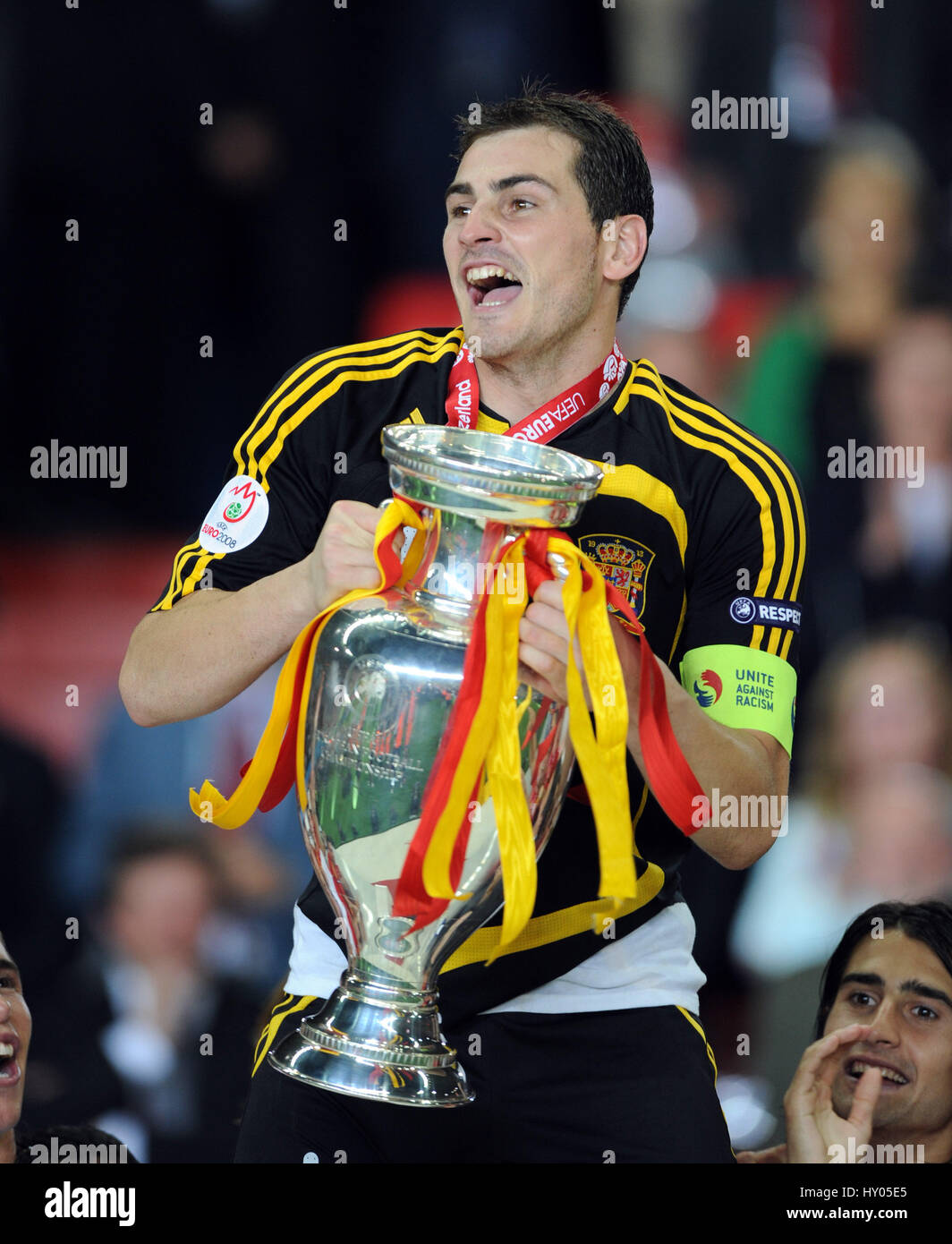 IKER CASILLAS CELEBRATES GERMANY V SPAIN ERNST-HAPPEL-STADION VIENNA ...