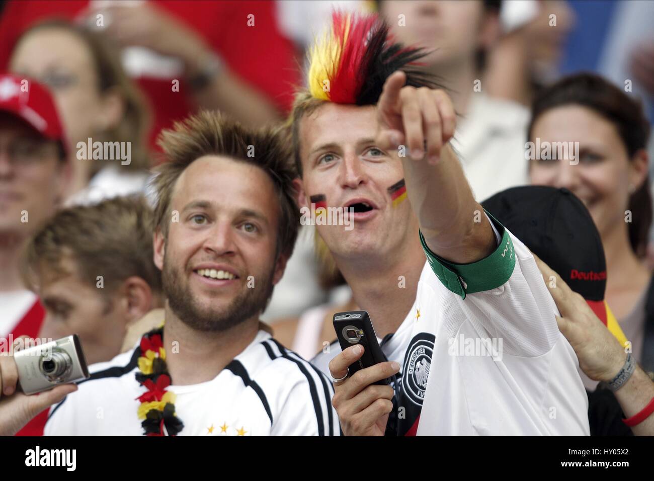 GERMAN FANS GERMANY V TURKEY ST JAKOB-PARK BASEL SWITZERLAND 25 June ...