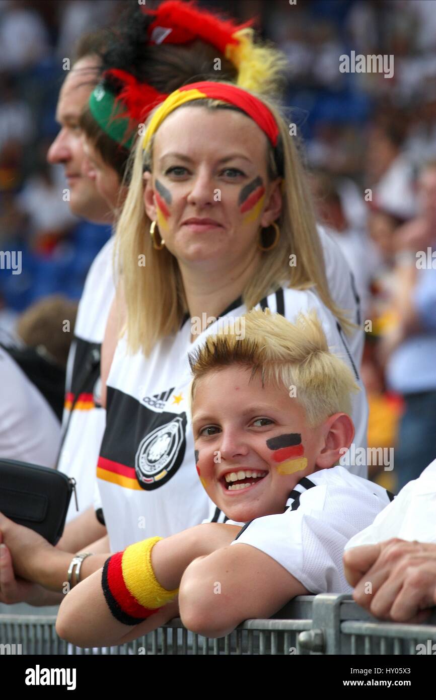 GERMAN FANS GERMANY V TURKEY ST JAKOB-PARK BASEL SWITZERLAND 25 June ...