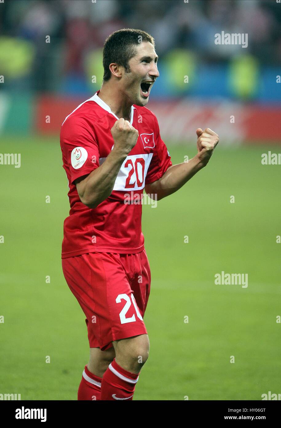 SABRI SARIOGLU CELEBRATES CROATIA V TURKEY ERNST-HAPPEL STADIUM VIENNA ...