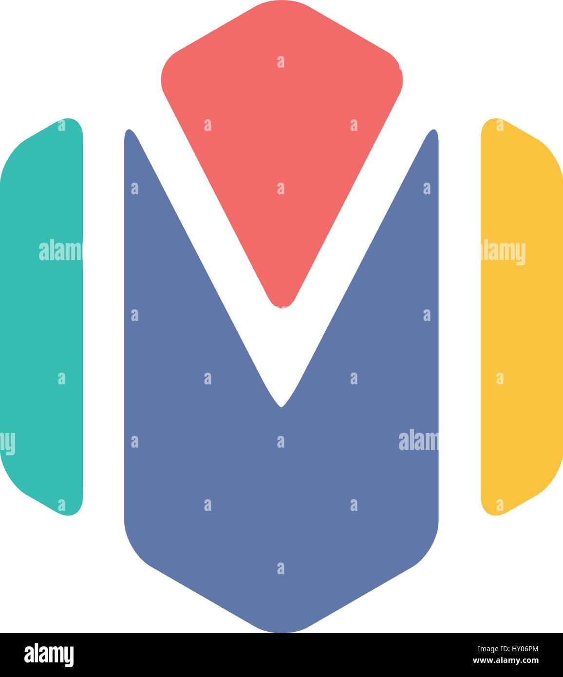 Modern hexagon shape text Stock Vector Images - Alamy