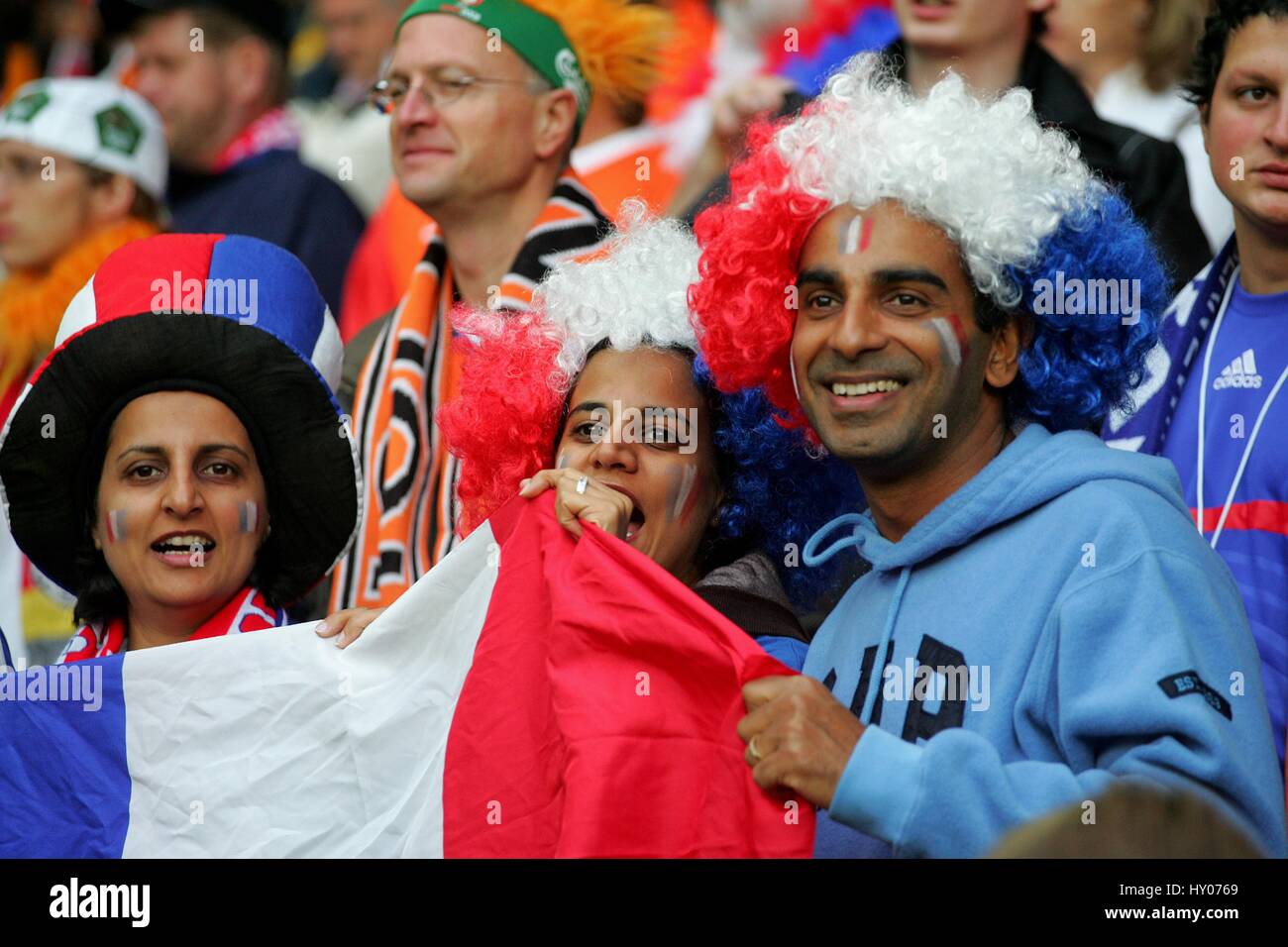 FRANCE FANS HOLLAND V FRANCE STADE DE SUISSE BERNE SWITZERLAND 13 June ...