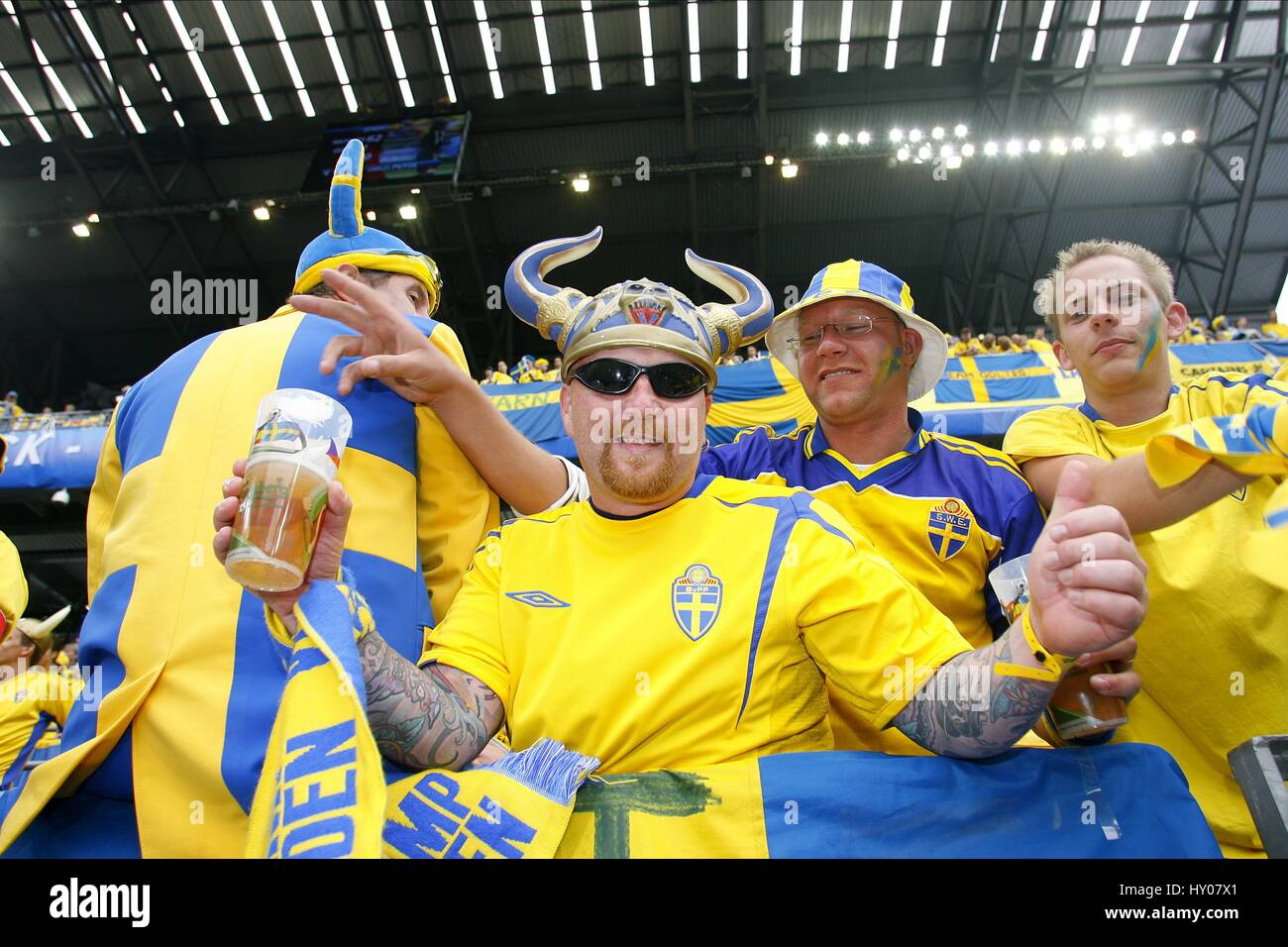 Swedish football fans hi-res stock photography and images - Alamy