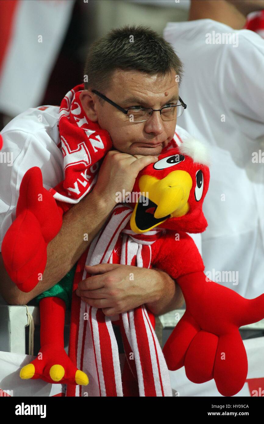 DEJECTED POLAND FAN AFTER DEFE GERMANY V POLAND WORTHERSEE STADIUM ...
