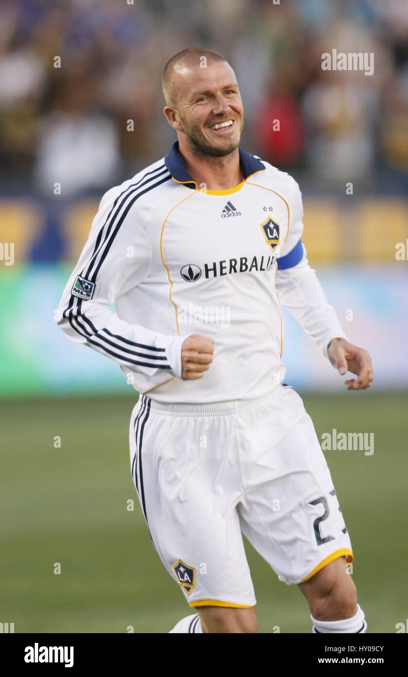 DAVID BECKHAM CELEBRATES GALAX LOS ANGELES GALAXY HOME DEPOT CENTRE ...