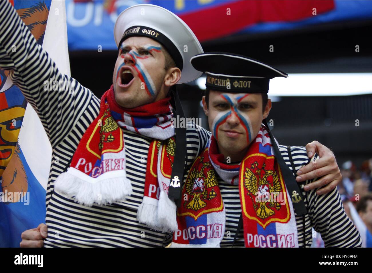 Russian football fans hi-res stock photography and images - Alamy