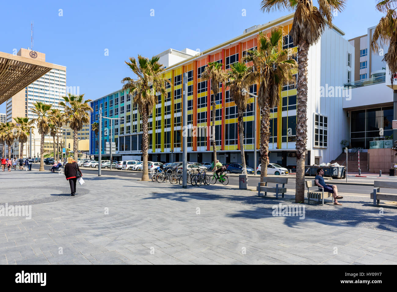 tayelet - promenade at Dan hotel, Tel Aviv-Yafo, Israel Stock Photo - Alamy