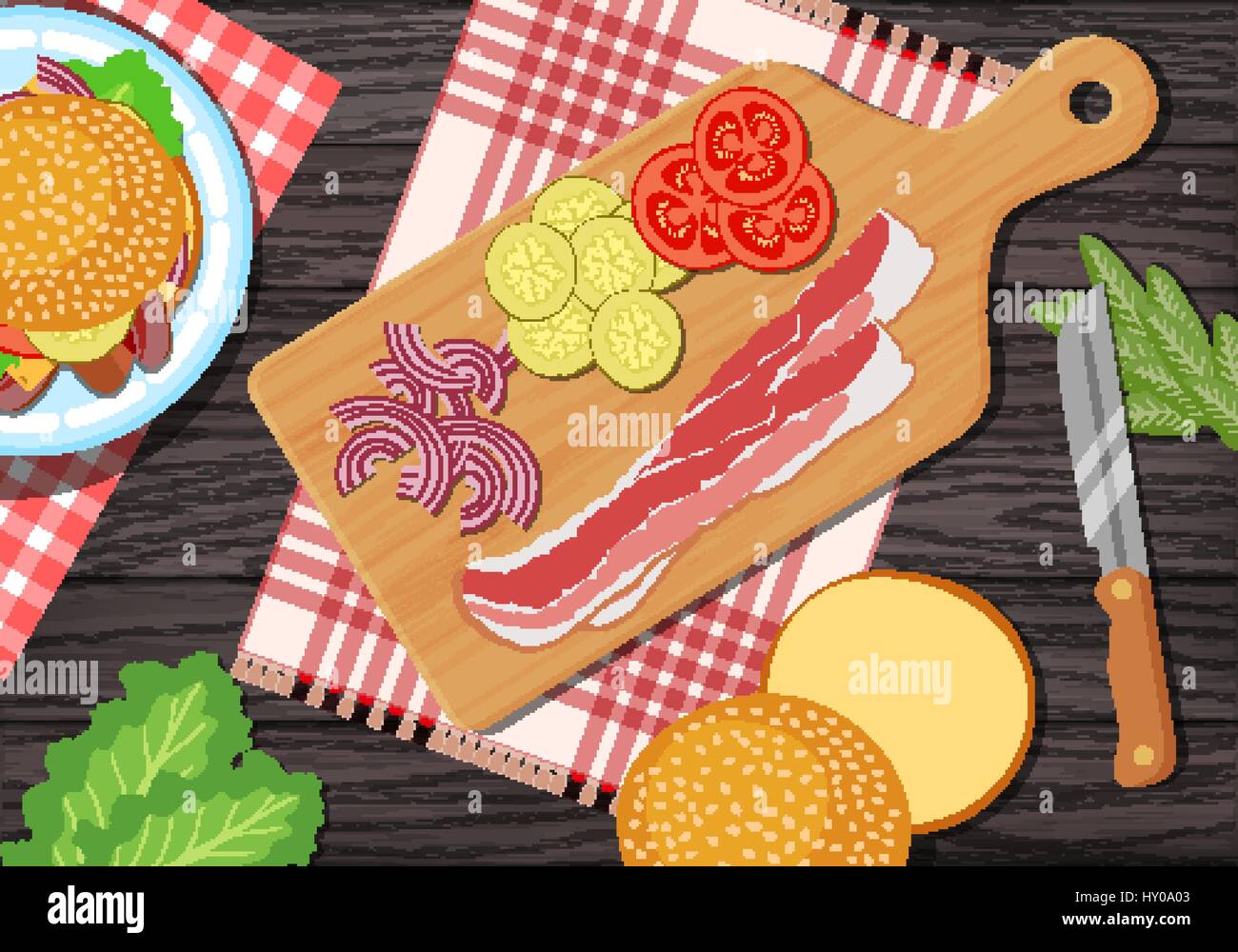 Rustic sandwich board Stock Vector Images - Alamy