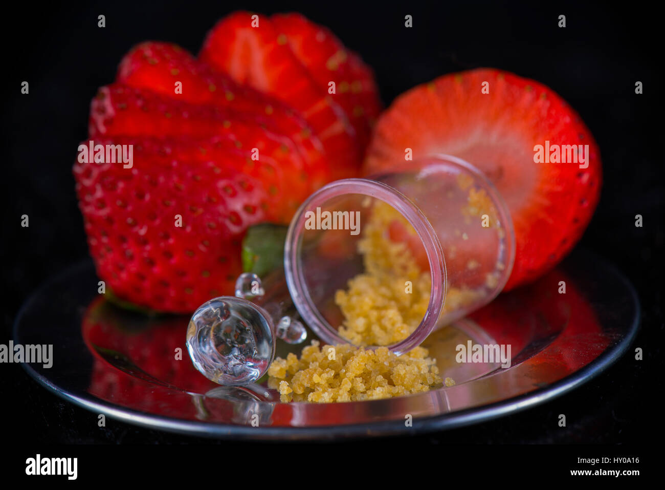 Cannabis extraction concentrate aka wax crumble (made from strawberry ...