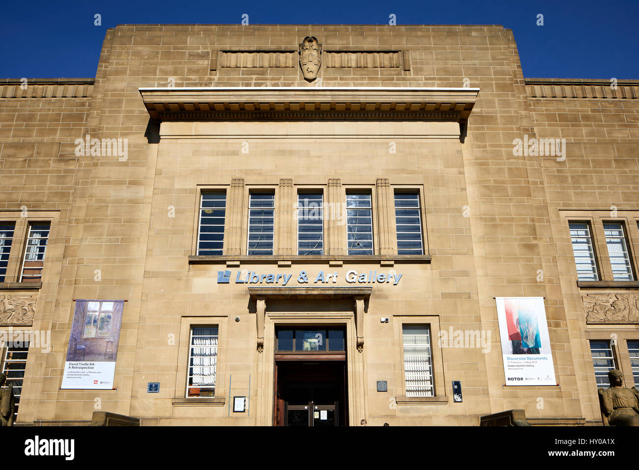 Library and Art Gallery, Huddersfield town centre a large market town ...