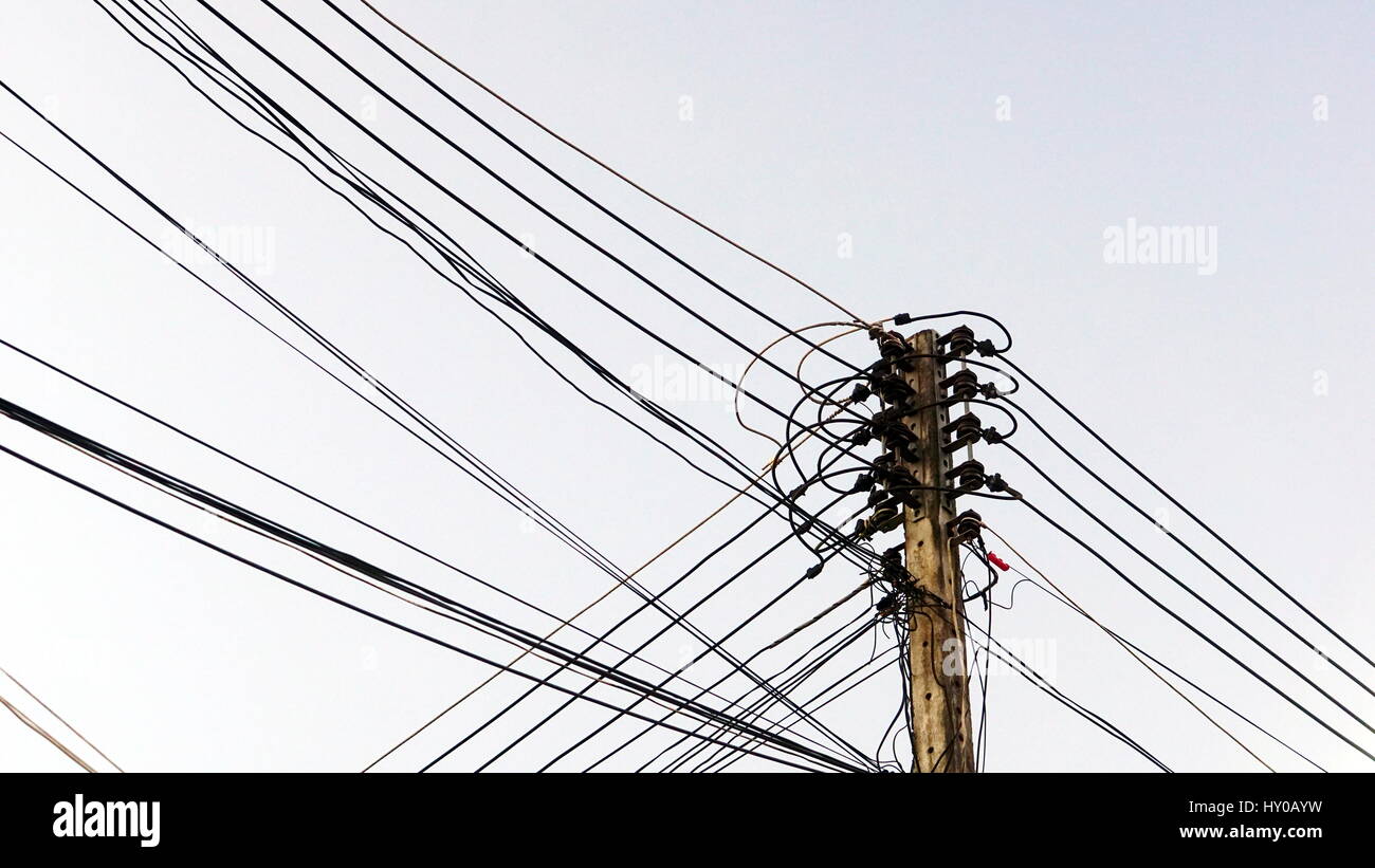 Power utility street light pole hi-res stock photography and images - Alamy