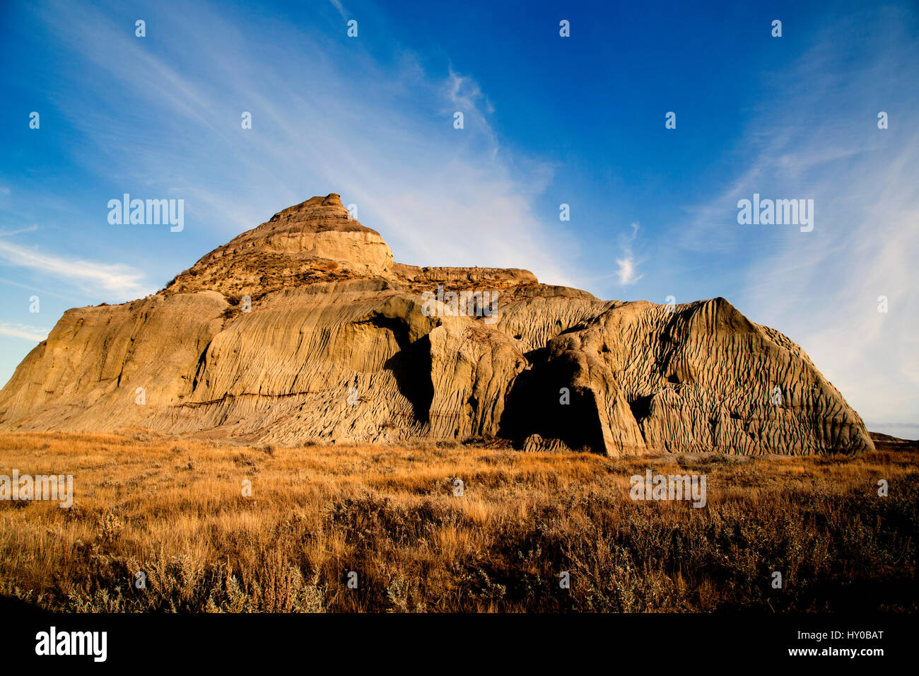Badlands at castle butte hi-res stock photography and images - Alamy
