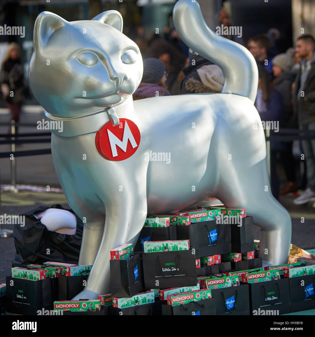 A life-size playing piece from the giant Monopoly board on Oxford ...