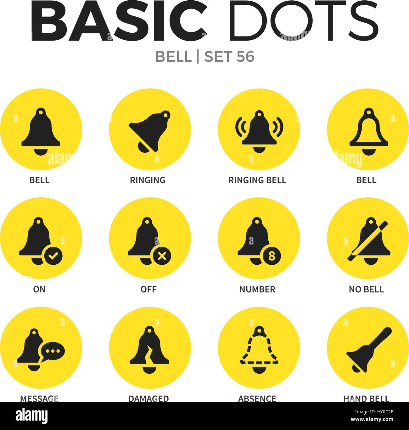 Ringing bell icon simple Stock Vector Images - Alamy