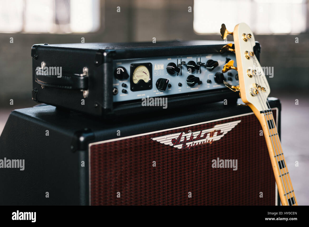 Ashdown Amp and Sandberg Bass Guitar Stock Photo - Alamy