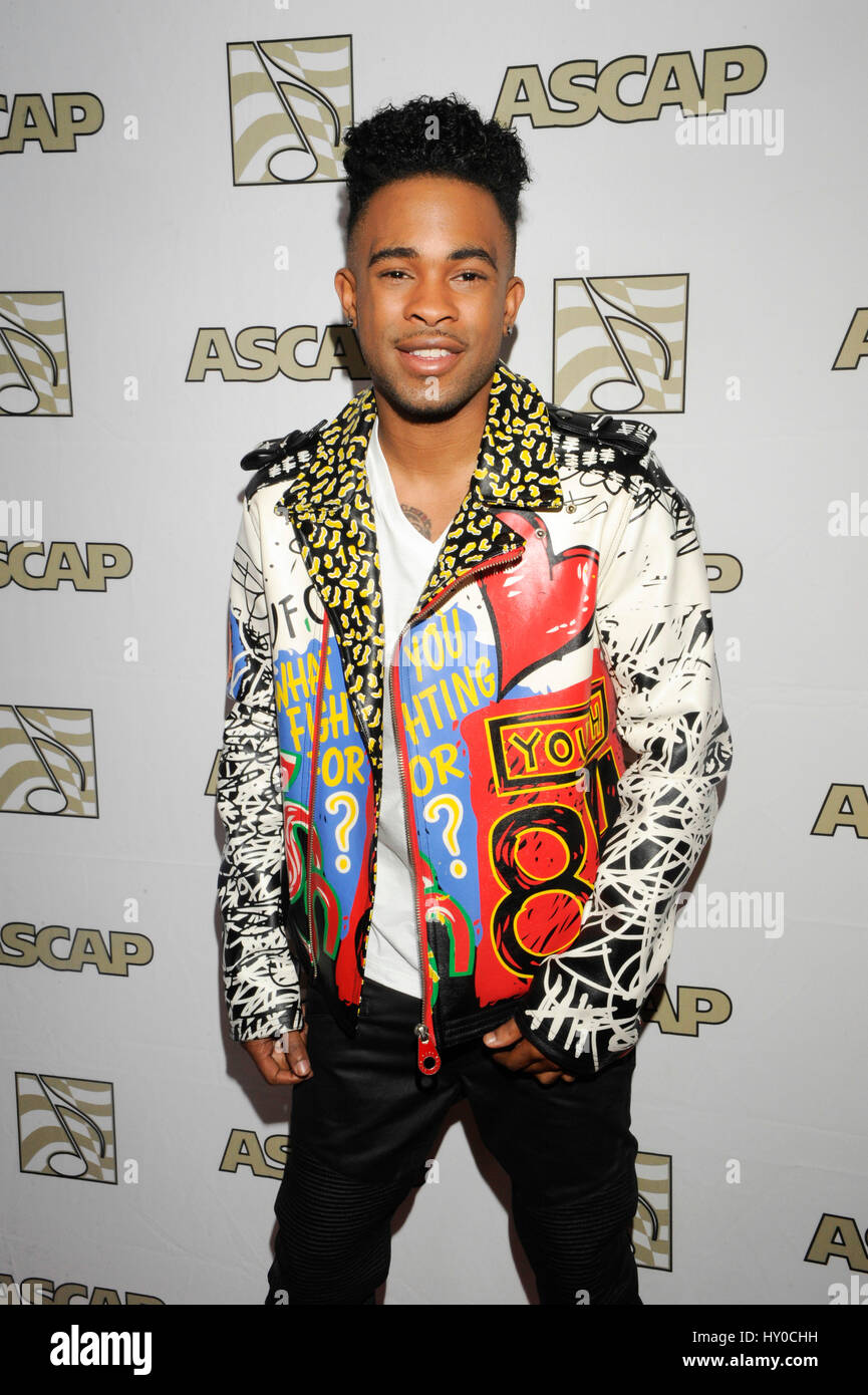 Singer Elijah Blake attends the ASCAP Rhythm and Soul Awards at the ...