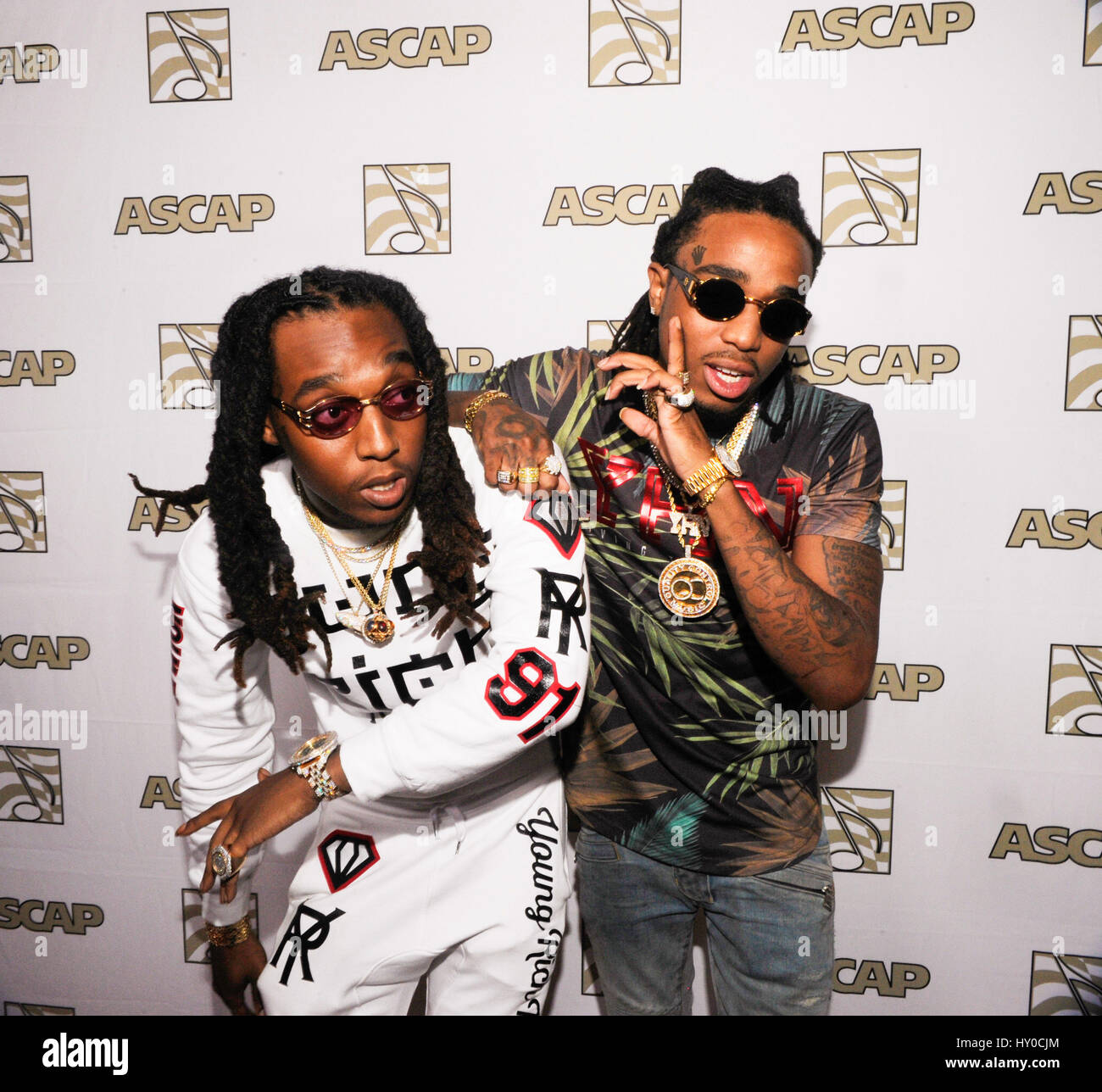 Quavo and Takeoff of Migos attends the ASCAP Rhythm and Soul Awards at ...