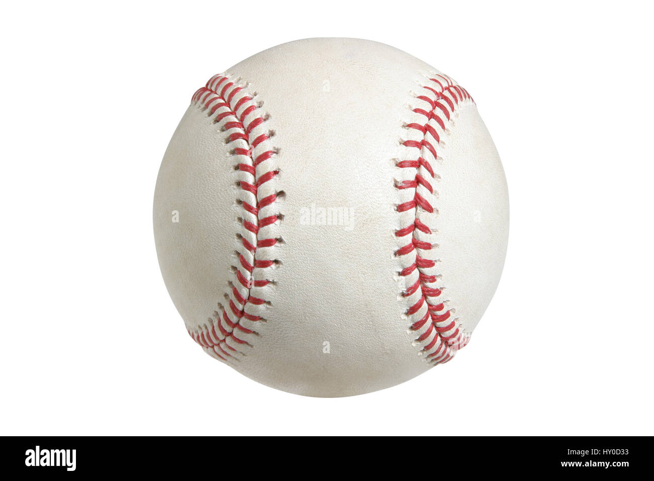 A major league baseball isolated on a white background with clipping ...