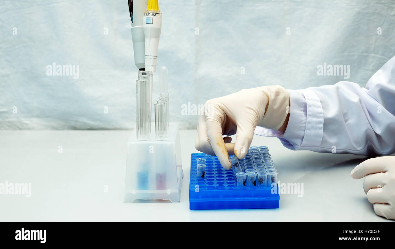 Lab technician scientist makes chemical analysis Stock Photo - Alamy