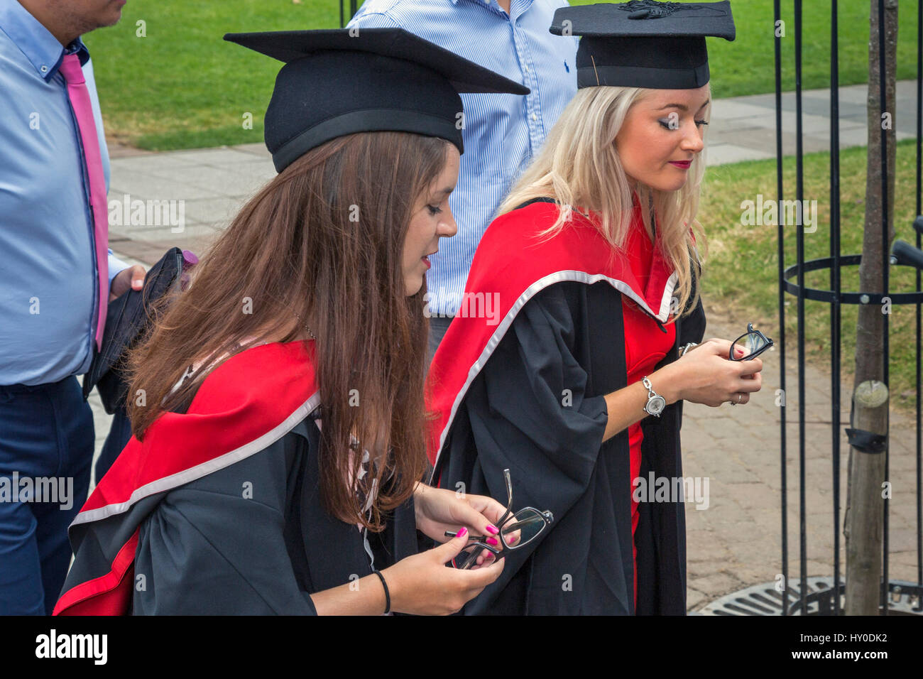 Students graduating from Teesside University, Middlesbrough, England ...