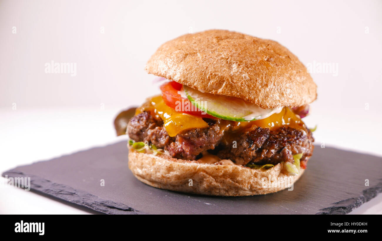 Big cheeseburger hi-res stock photography and images - Alamy