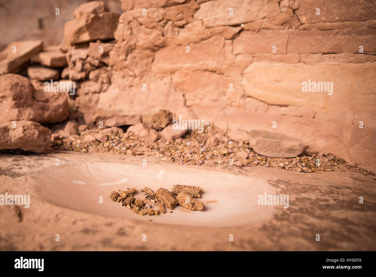 This grinding stone would have been used by ancient pueblo tribes of ...