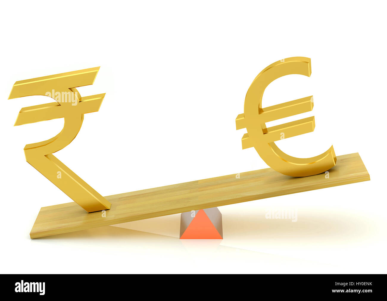 Balancing, indian rupee and euro currency, india, asia Stock Photo - Alamy