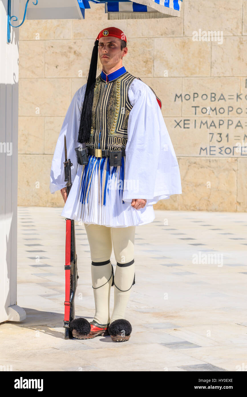 Ceremonials Changing of the Guard, Greece Stock Photo - Alamy