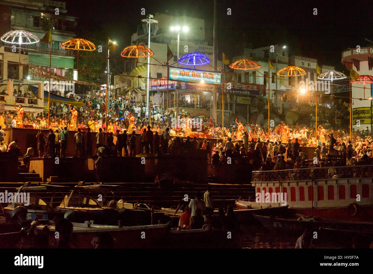 Rajendraprasad ghat at varanasi, uttar pradesh, india, asia Stock Photo ...