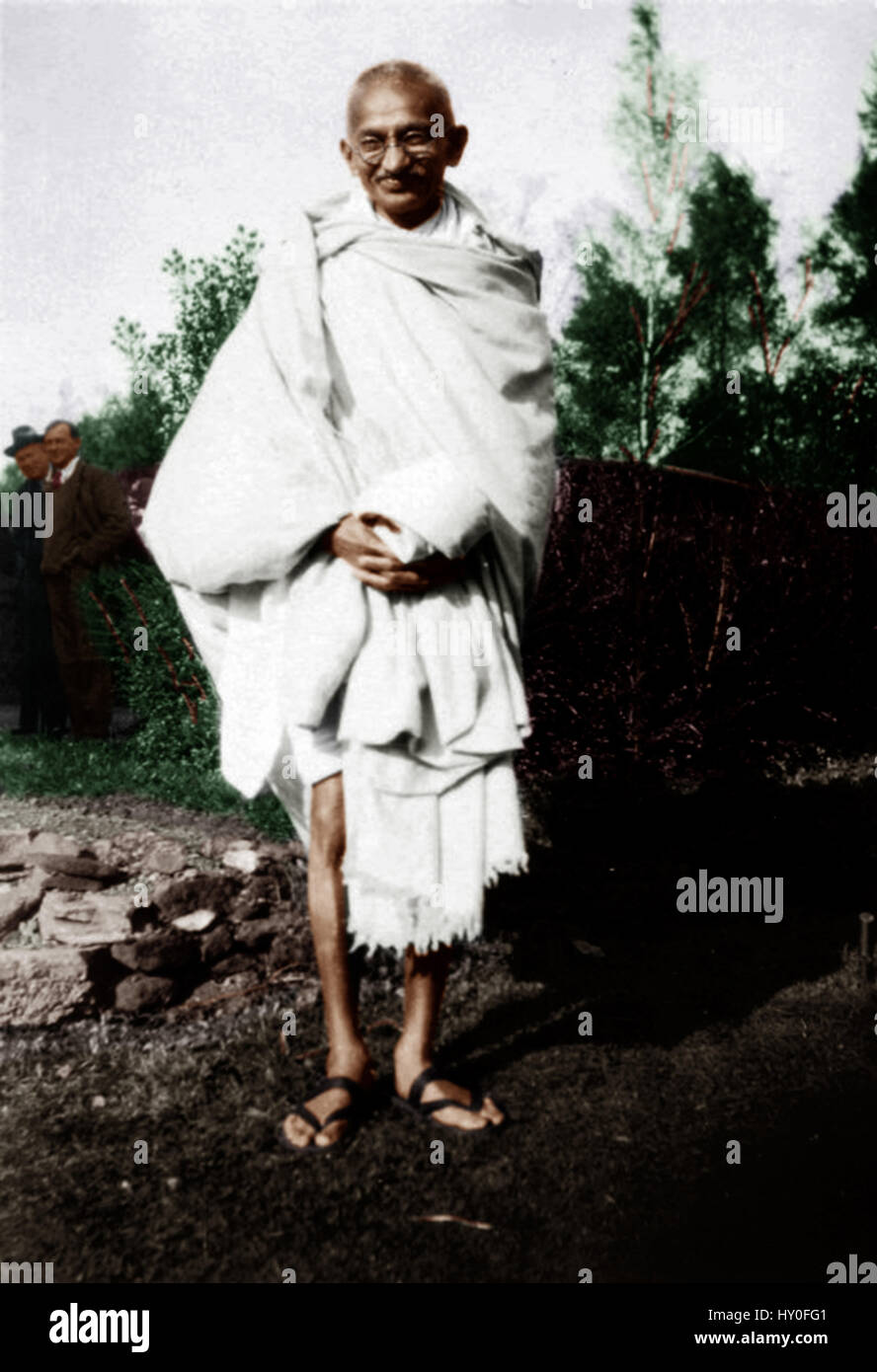 Mahatma Gandhi at Boars Hill , Oxford , United Kingdom , UK , 1931 ...