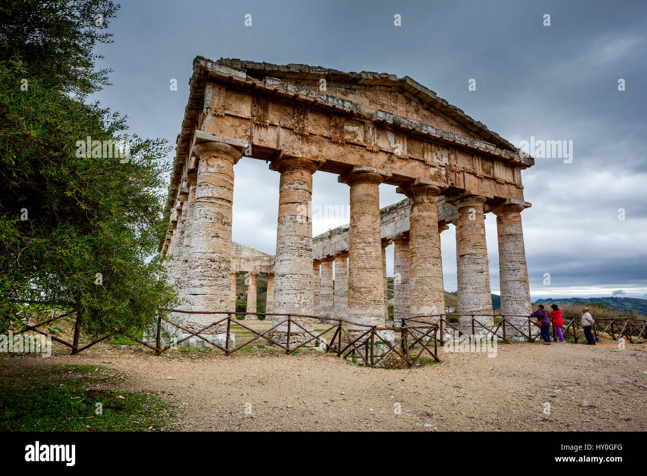 Segesta, Italy - September 15, 2009: The 2nd century greek Theatre of ...
