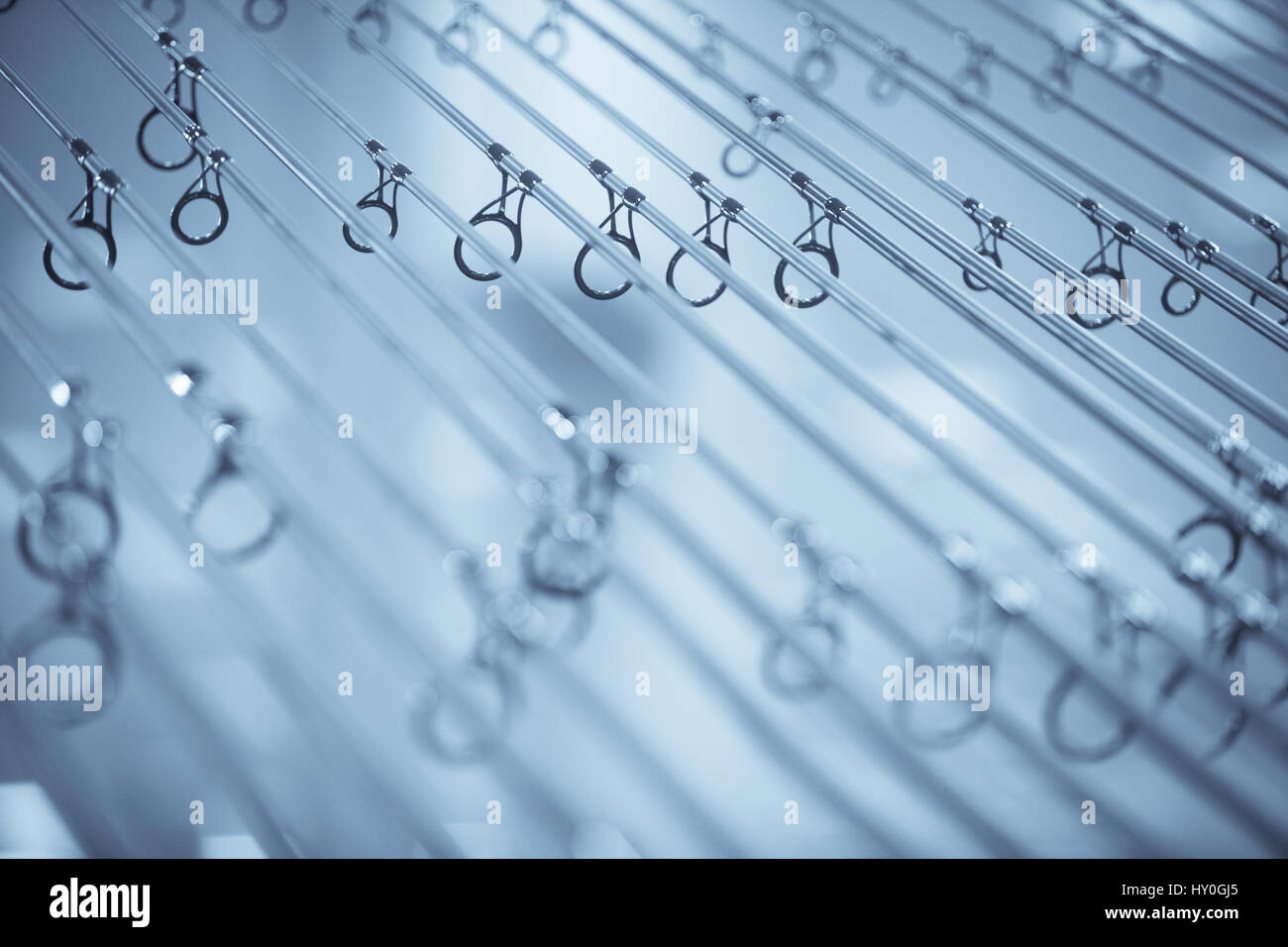Close up shot of some fishing rods Stock Photo - Alamy