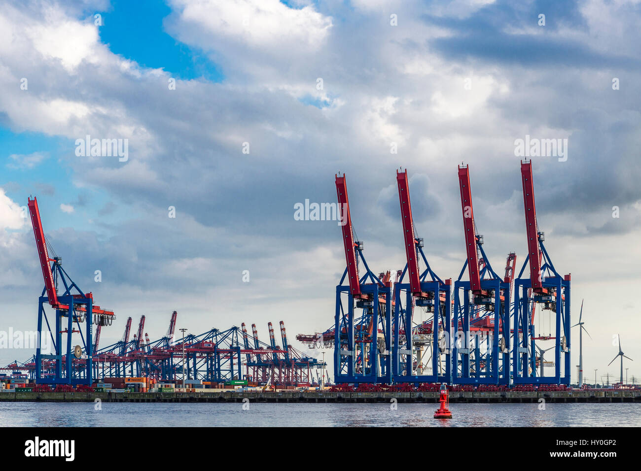 Terminal Burchardkai Hamburg Habour, Germany Stock Photo - Alamy