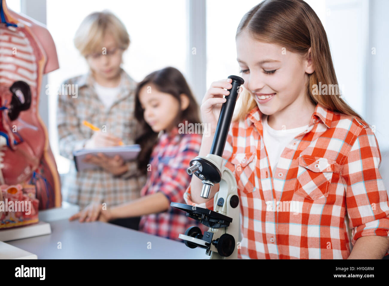 Biology lab children hi-res stock photography and images - Alamy