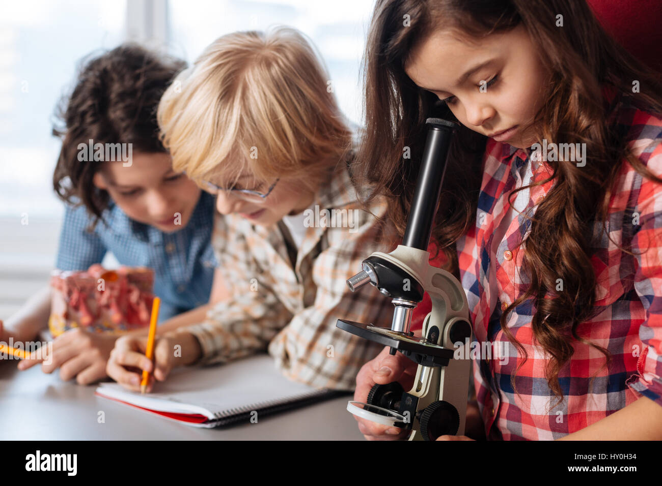 Curious dedicated students making some explorations Stock Photo - Alamy