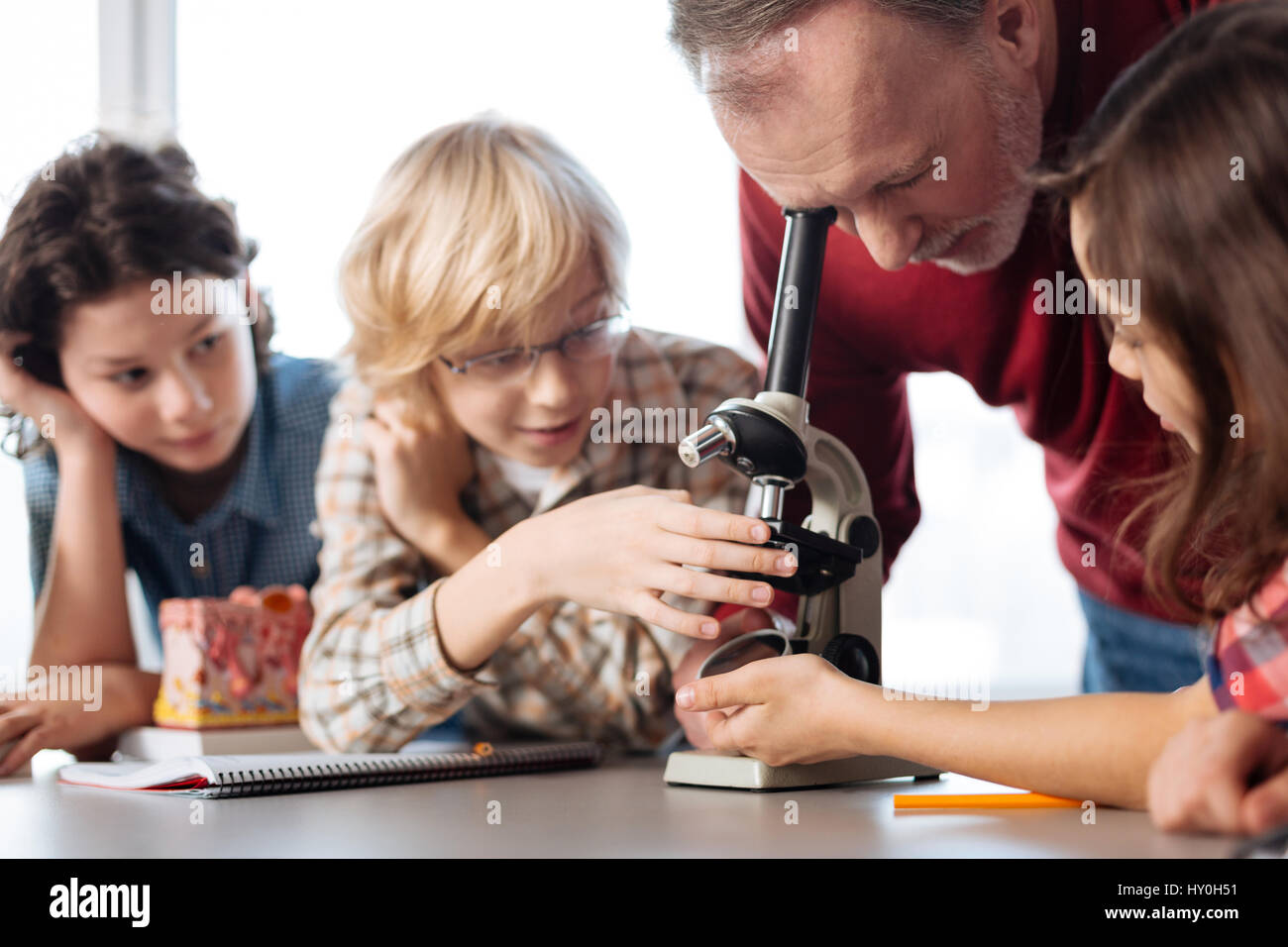 Just look at that. Enthusiastic hard working young scientists ...