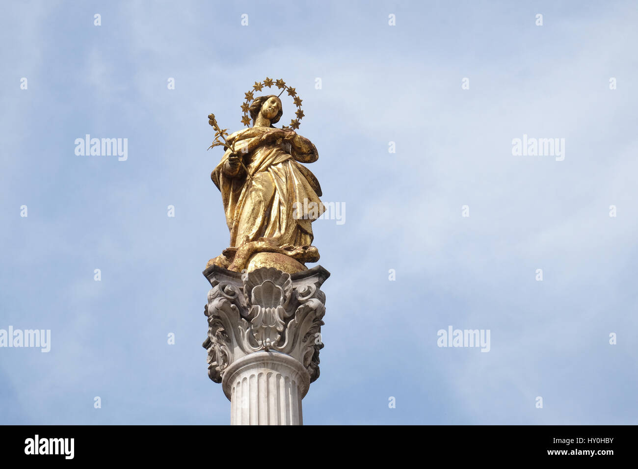 Plague column virgin mary hi-res stock photography and images - Alamy