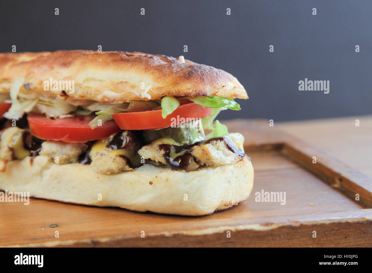 Sandwich Foot Long Chicken Healthy Stock Photo - Alamy