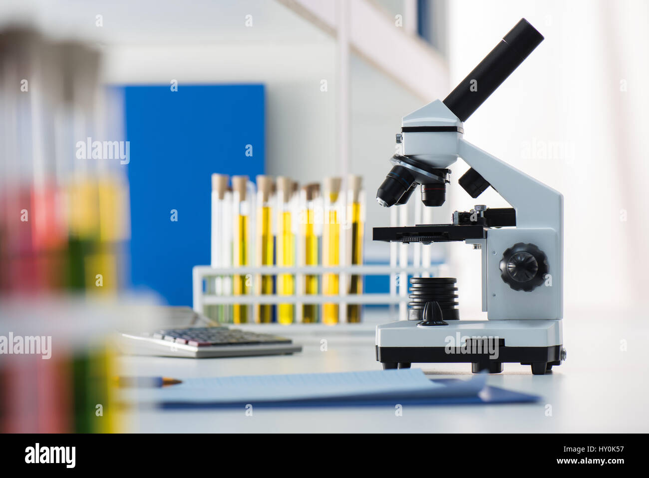 Chemical lab microscope flasks hi-res stock photography and images - Alamy