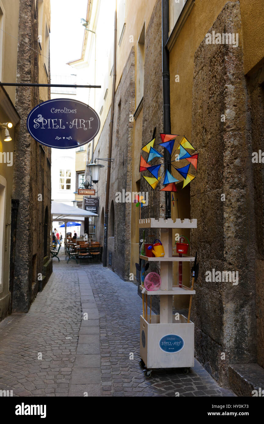 A small alley in Innsbruck, Austria Stock Photo - Alamy