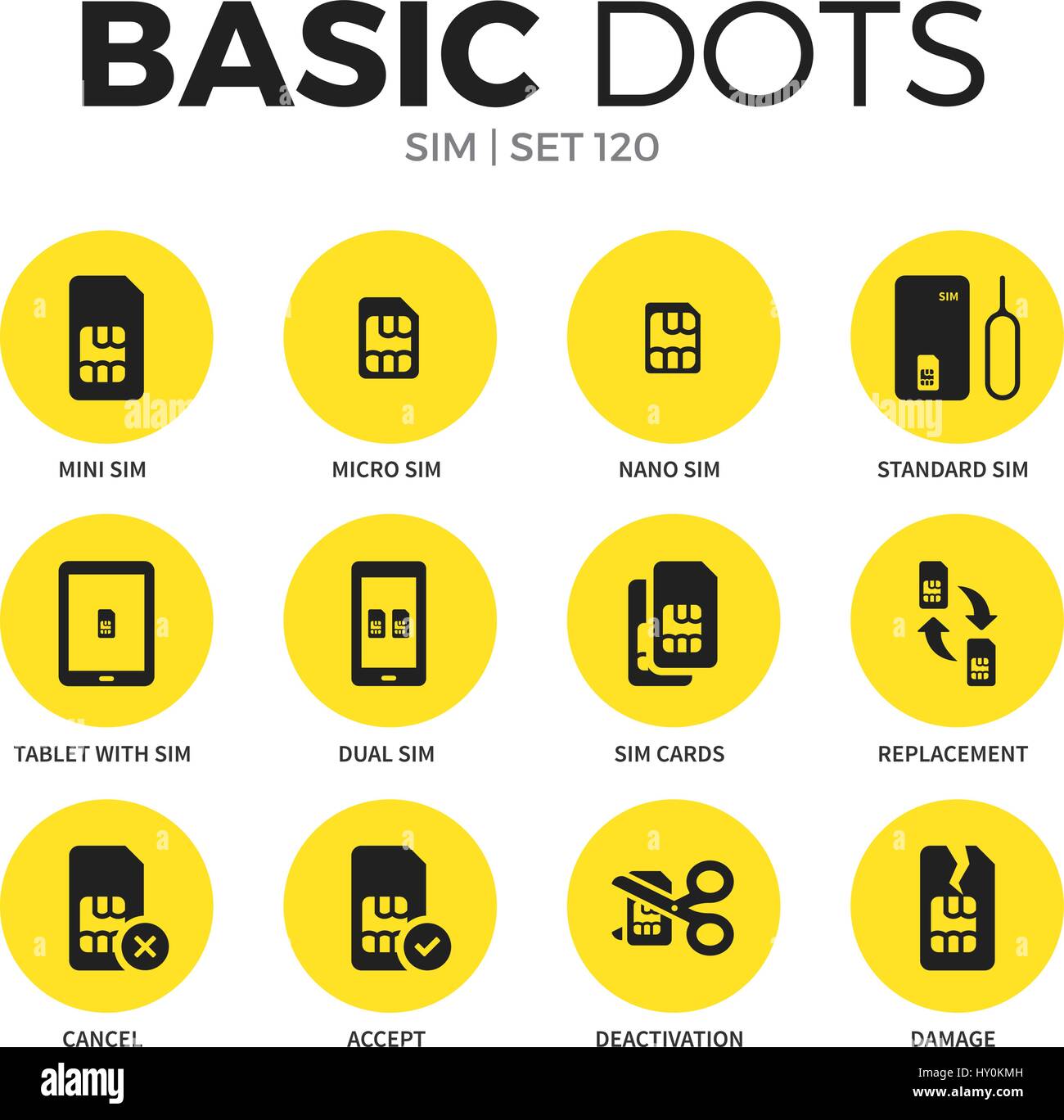 Mini micro nano sim card Stock Vector Images - Alamy