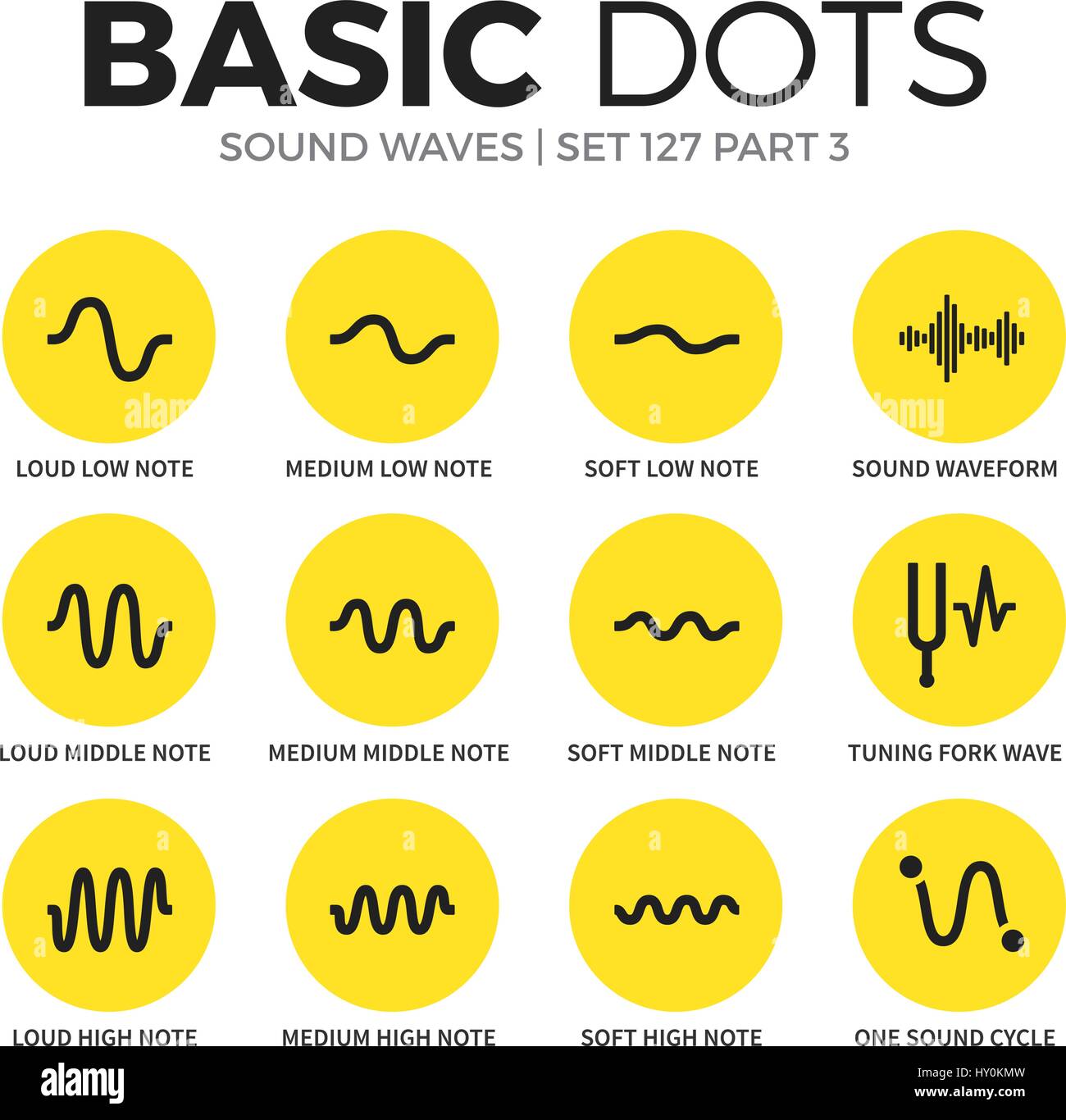 Vector flat music soundwave Stock Vector Images - Alamy