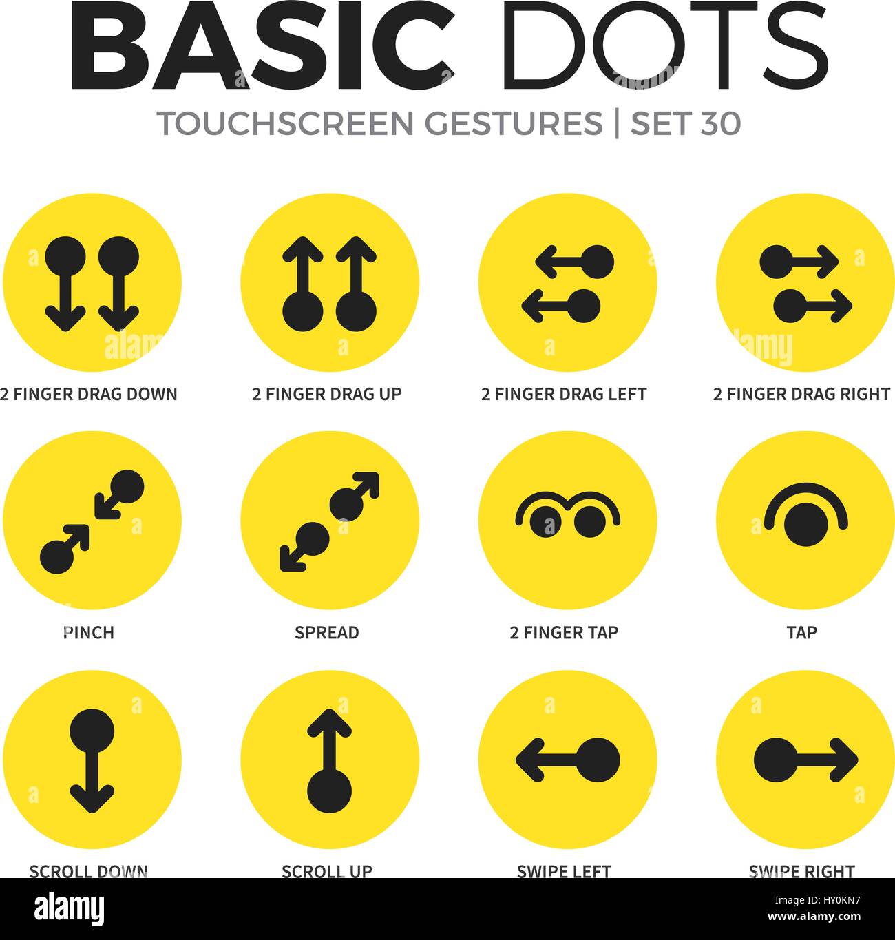 Touchscreen action Stock Vector Images - Alamy