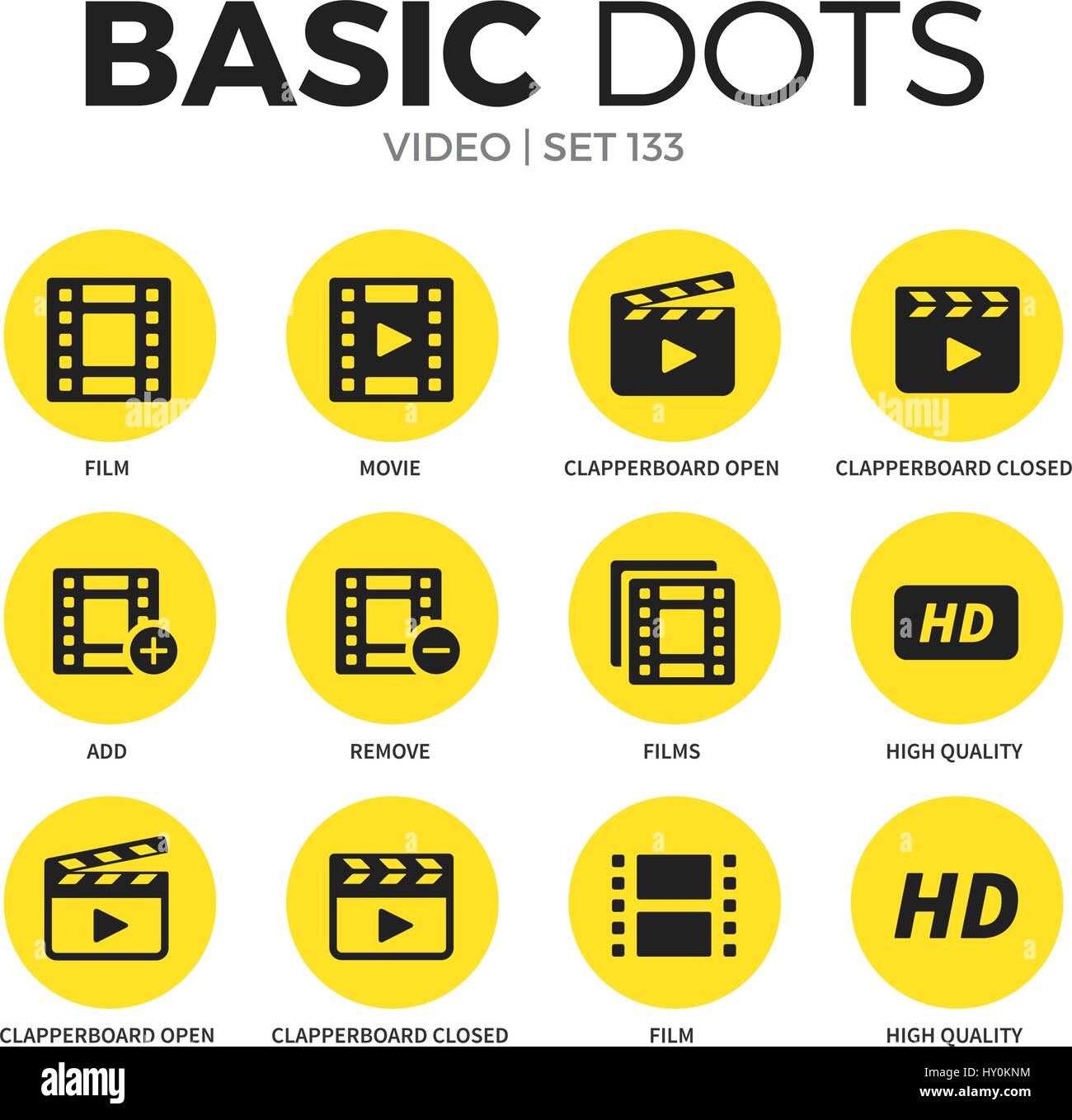 Audio video icons collection Stock Vector Images - Alamy