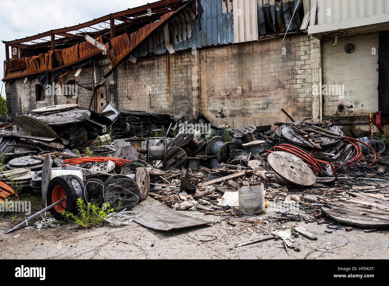 Burned Out Factory High Resolution Stock Photography and Images - Alamy