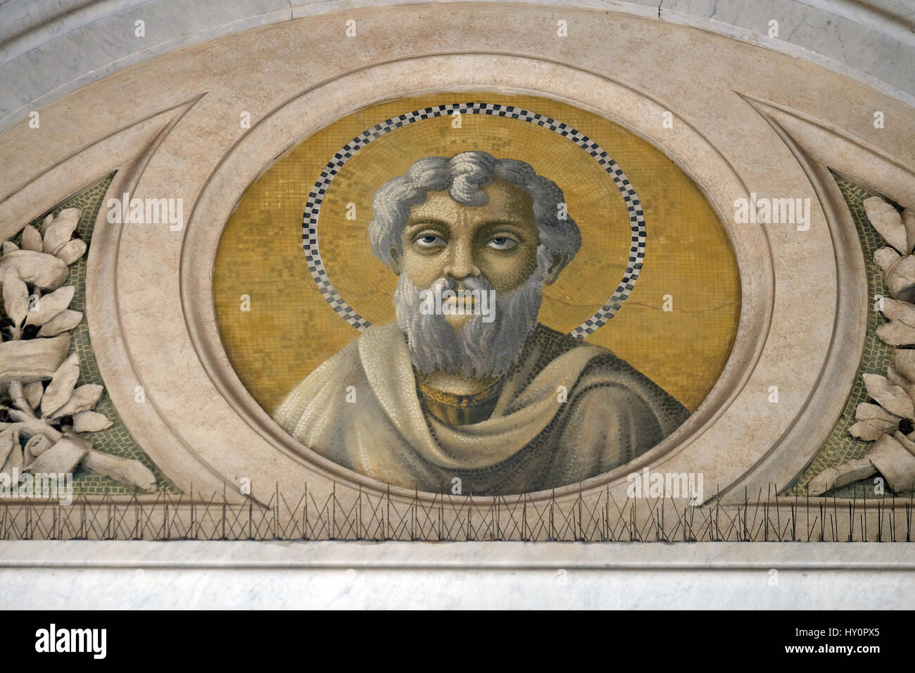 Apostle Saint James the Less, mosaic in the basilica of Saint Paul ...