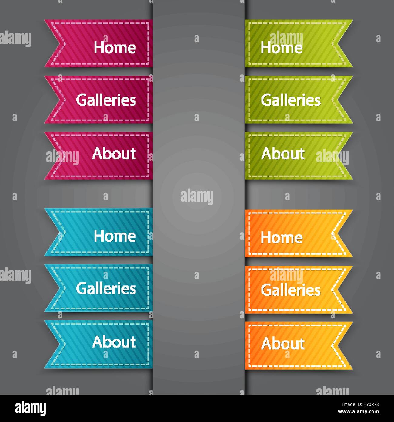 Web Bookmarks. Vector illustration Stock Vector Image & Art - Alamy