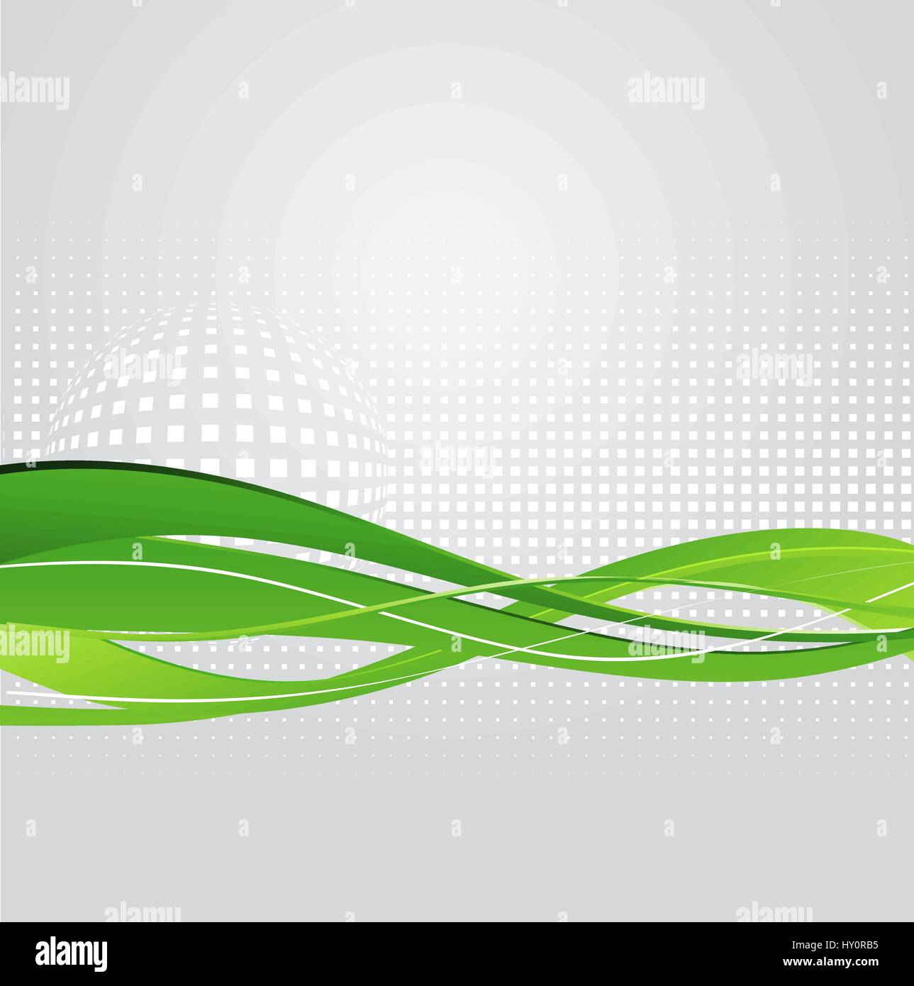 Abstract background with green wave Stock Vector Image & Art - Alamy