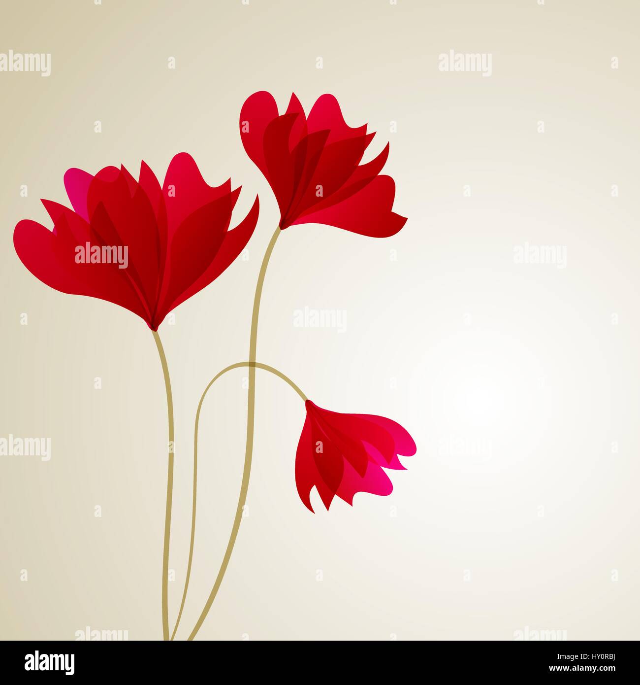 Art flower plant painting Stock Vector Images - Alamy